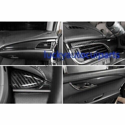 Fit For Cadillac ATS 2016 2013~2020Inner Door Panel Cover Trim ABS ...