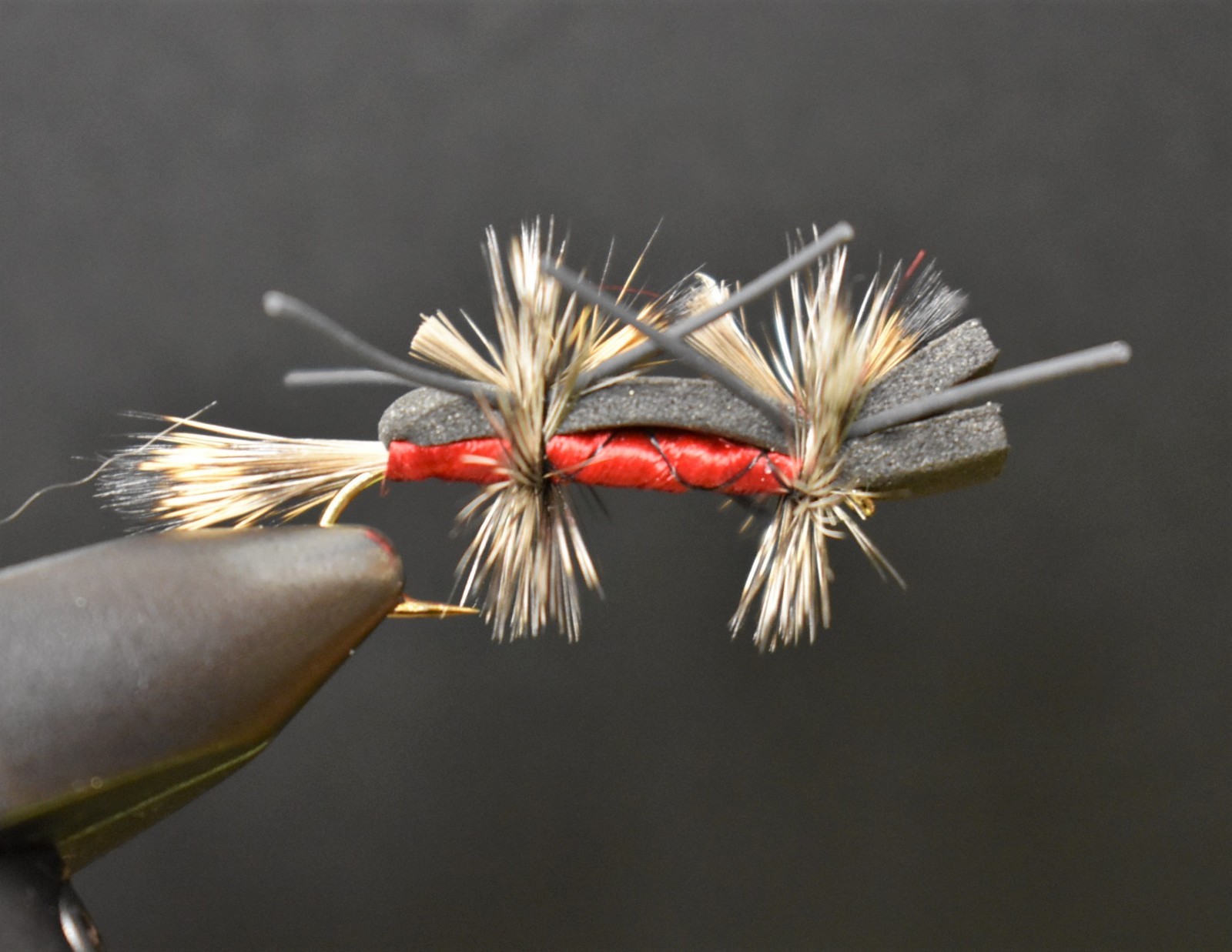 2 Flies, Size 10, Red Drunk Humpy Dry Fly Fishing Flies | eBay