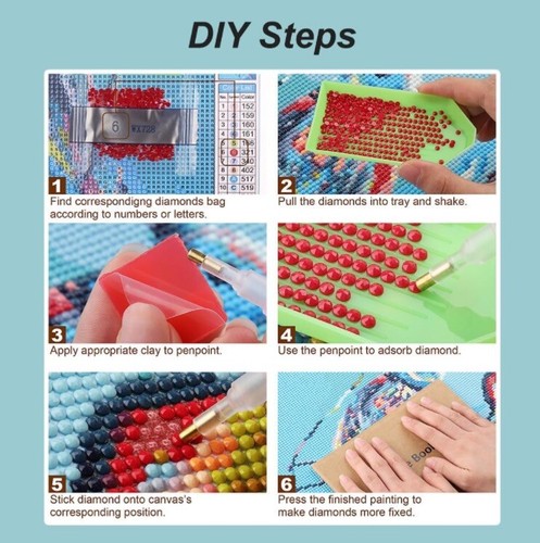 Wolf in the Wild Diamond Painting Craft Kit-7.8x7.8” Supplies included ...