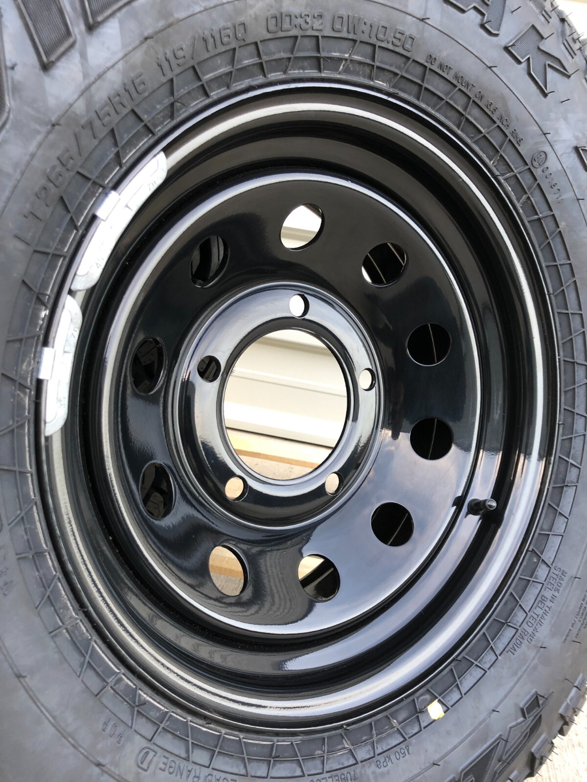 265/75r16 Falken Wildpeak M/T Tyres + Black Modular Rims to fit LR ...