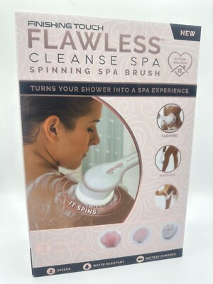 Finishing Touch Flawless Cleanse Spa Spinning Spa Brush 3 Heads - NEW ...