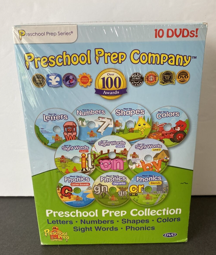 NEW Preschool Prep Company Collection Series Letters Numbers Shapes 10 ...