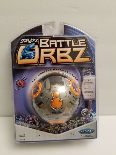 RARE Skannerz Battle Orbz Monster Battling Arena Handheld Game Radica ...