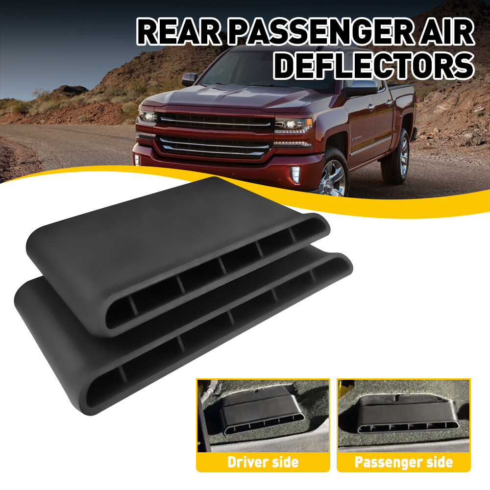 2x Fit 2014-2019 GMC Sierra Air Passenger&Driver Rear Deflectors Accessories | eBay