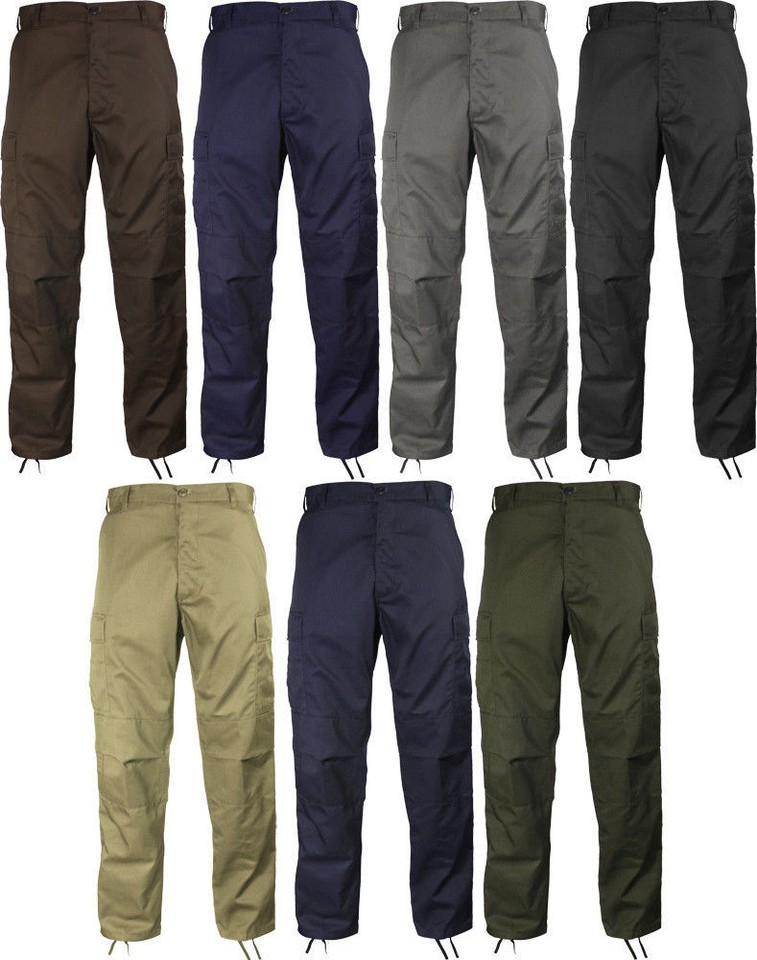 FIREFIGHTER SALE BDU Pants Solid Colors 6 Pocket Cargo Army Twill ...