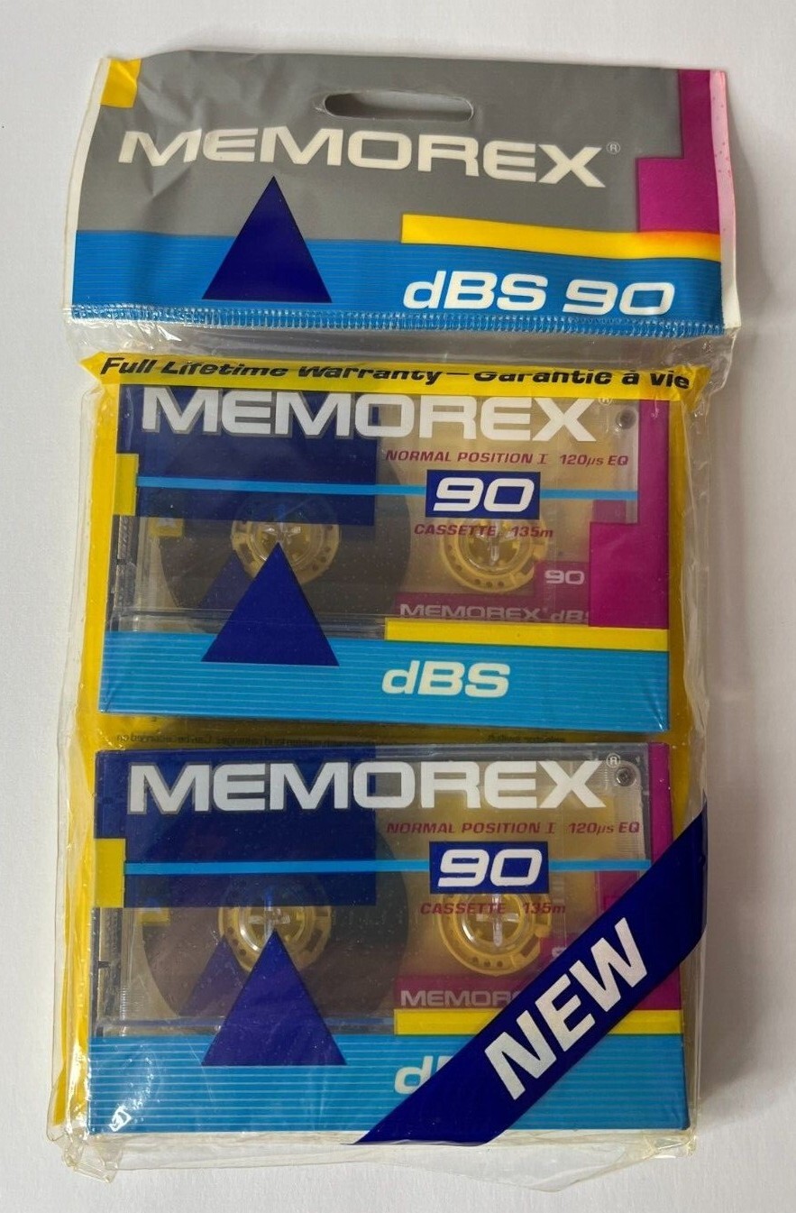 Memorex cassette Vintage dBS 90 Min. 135. Normal Position I Unopened ...