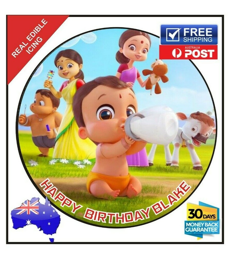Mighty Little Bheem Edible Icing sheet Cake Decoration Topper Image ...
