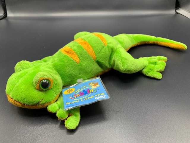 Webkinz HM200 Green Gecko Lizard Ganz Plush Stuffed Toy Gift SEALED Tag ...