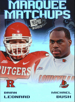 2007 Press Pass SE Marquee Matchups #14 Brian Leonard/Michael Bush - FB ...