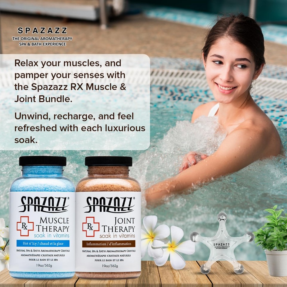 Spazazz Hot Tub Aromatherapy Spa and Bath Salts Crystals 2 Pack Bundle- One 19Oz | eBay