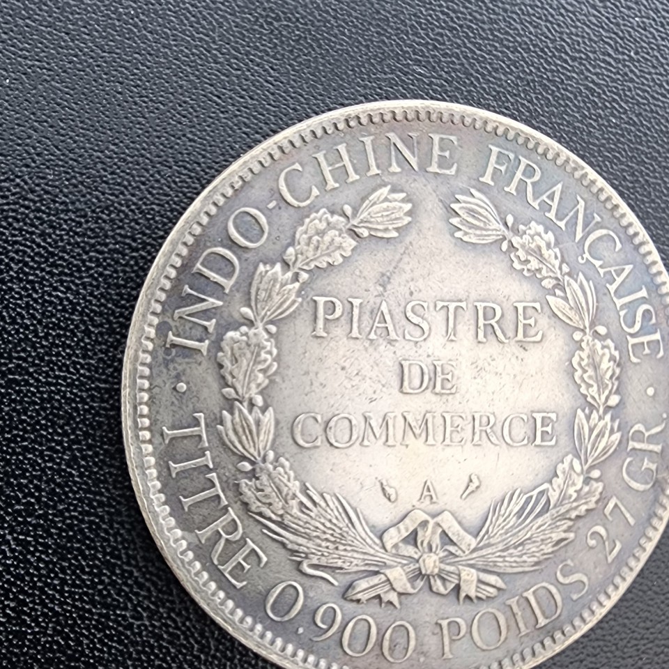 1875 Republique Francaise French Indochina Titre 0.900 Poids 1 Piastre ...