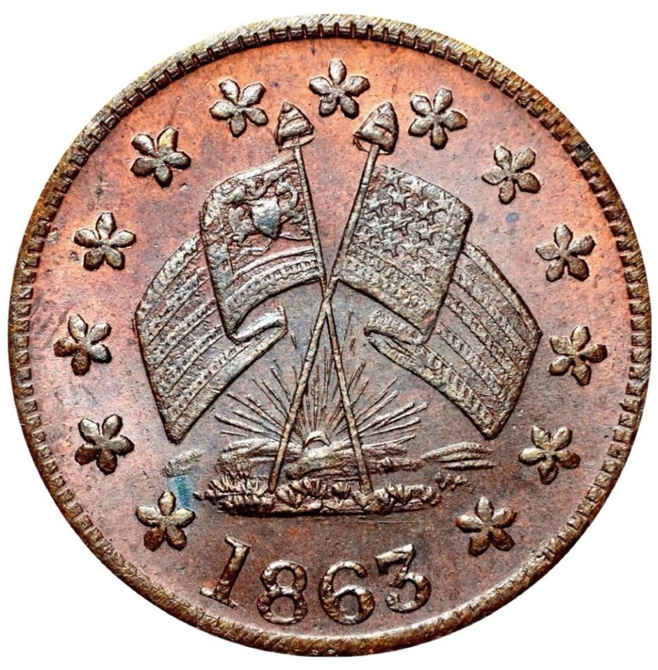 (1863) Philadelphia PA-750-S-1a (R-3) J Steppacher Civil War Token | eBay