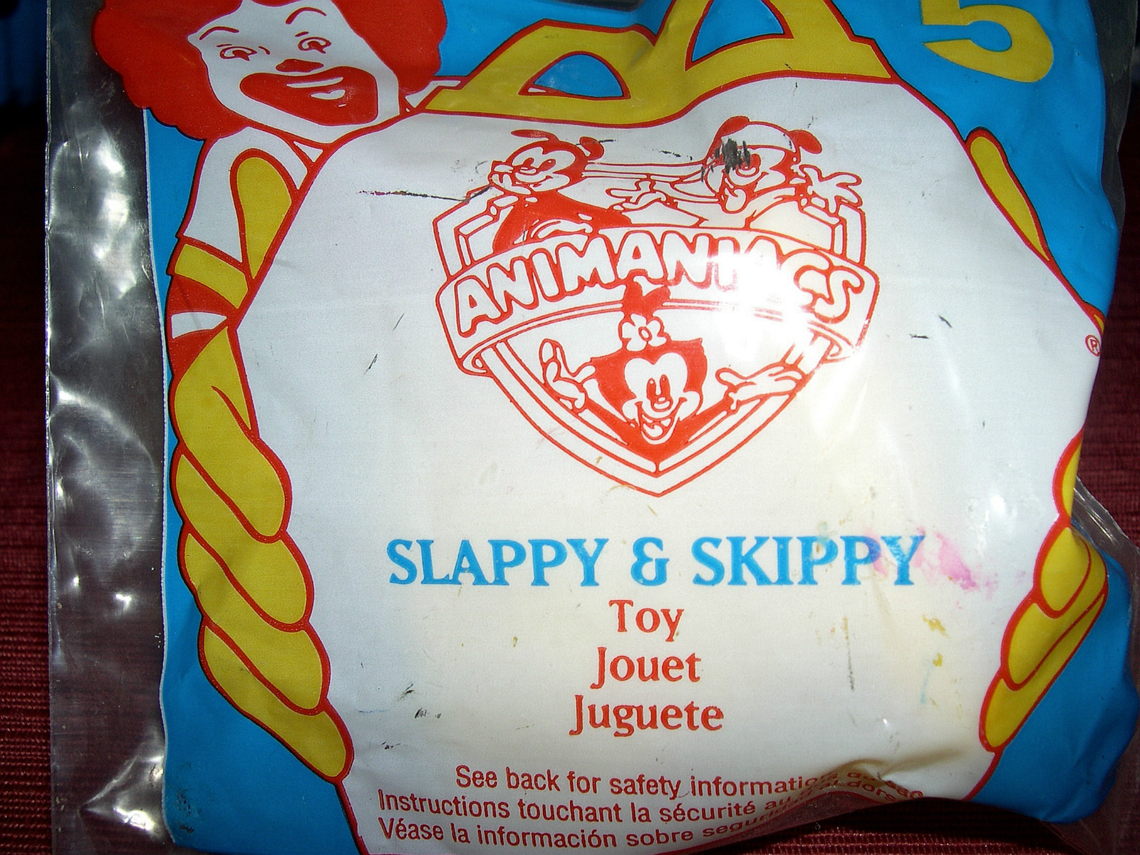 McDonald's Happy Meal Animaniacs - Slappy & Skippy #5 1995