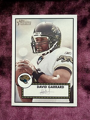 David Garrard 06 Topps Heritage Black #10 MINT Facsimile Auto Jags ...