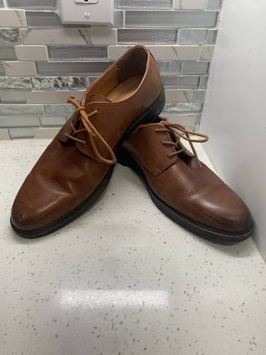 Express Mens Size 10 Brown Leather Dress Shoes | eBay