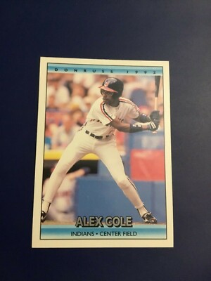 1992 Donruss # 220 ALEX COLE Cleveland Indians Baseball Card Nice LOOK ...