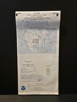 World Aeronautical Chart Scale 1:1000,000 CG-20 | eBay
