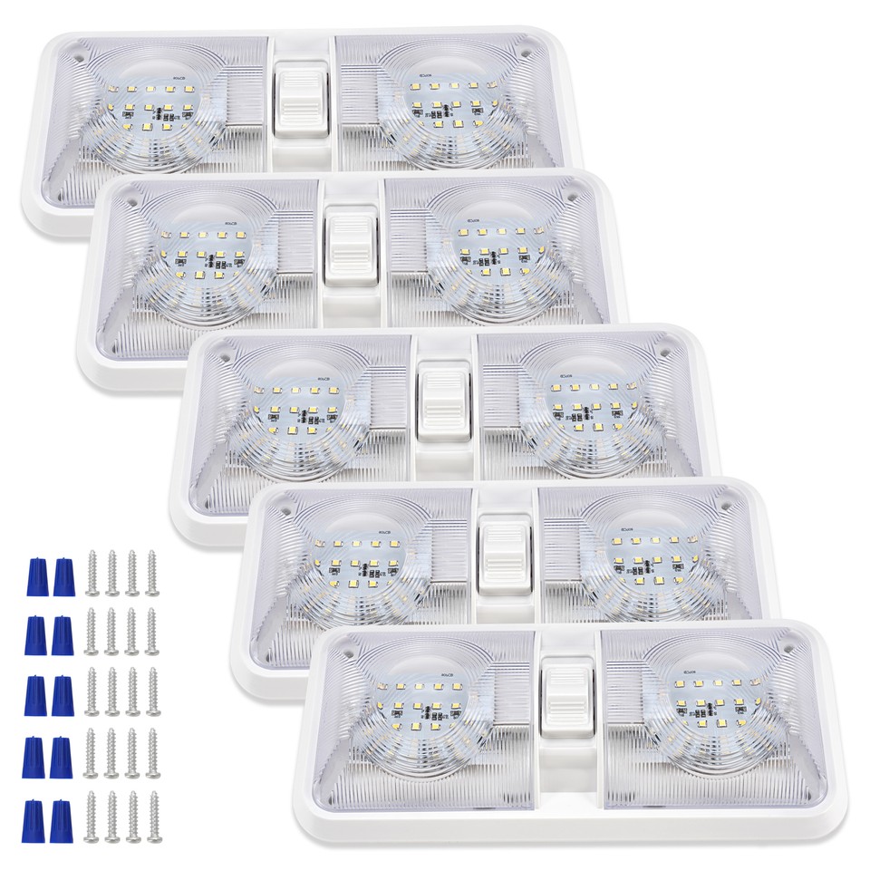 1-5PC 12V Led RV Ceiling Dome Light RV Interior Lighting for Boat ...
