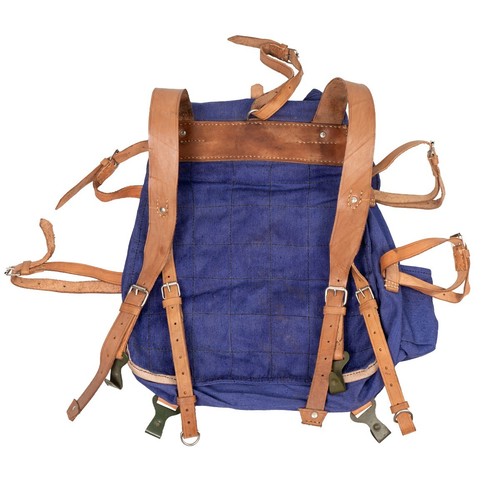 Original Romanian Army Canvas Rucksack - Blue-Adjustable- Military ...