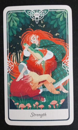 Tarot of the Divine by Yoshi Yoshitani Tarot Card Vlll Strength | eBay ...