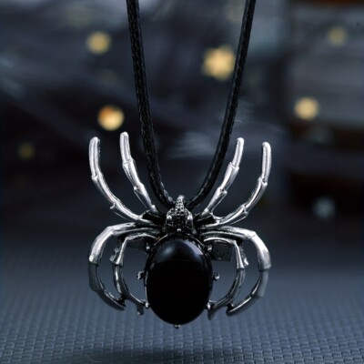 Black onyx Gems Spider Crystal Necklace Magic Reiki Healing Amulet | eBay