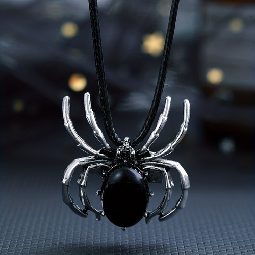 Black onyx Gems Spider Crystal Necklace Magic Reiki Healing Amulet | eBay