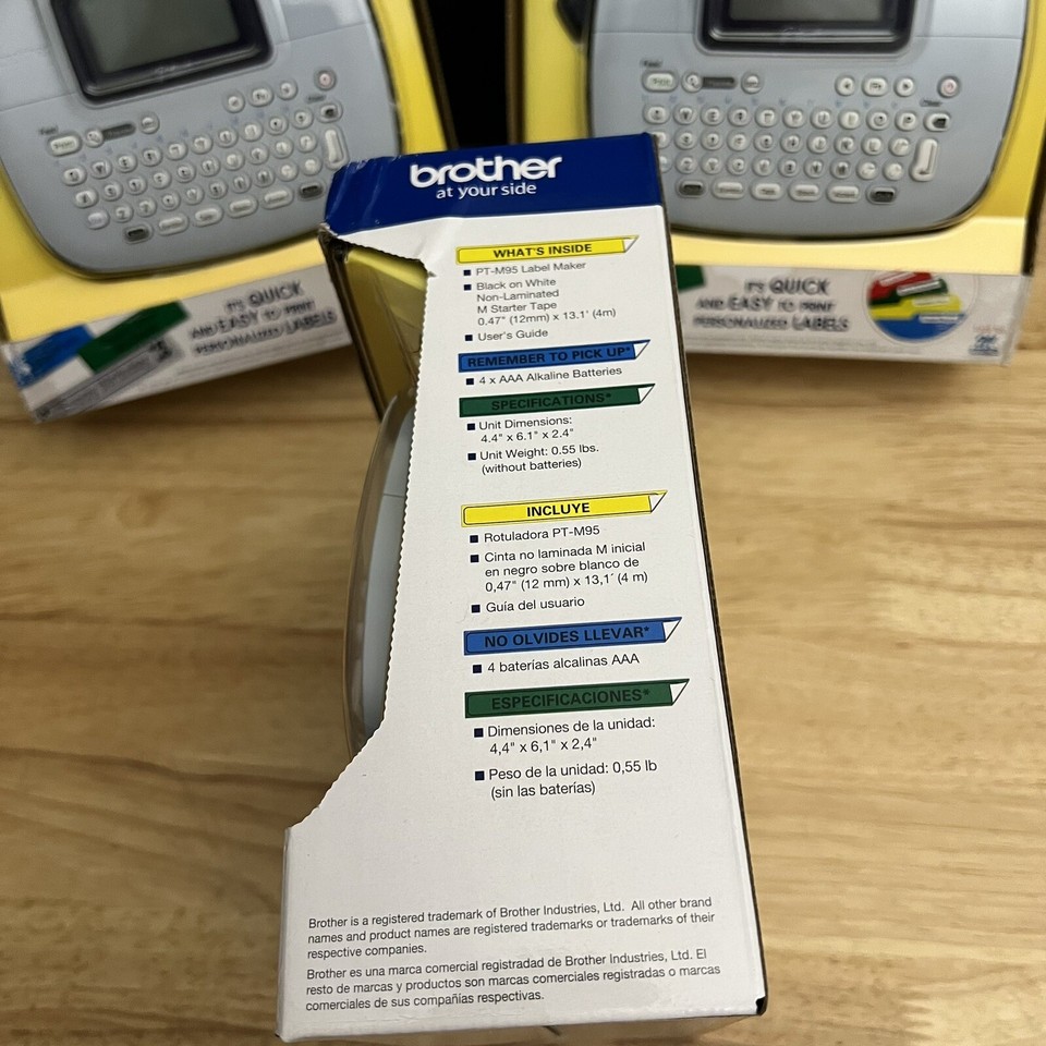 Brother P-touch - Easy Handy Label Maker - Model: PT-M95 / 3 Units ...