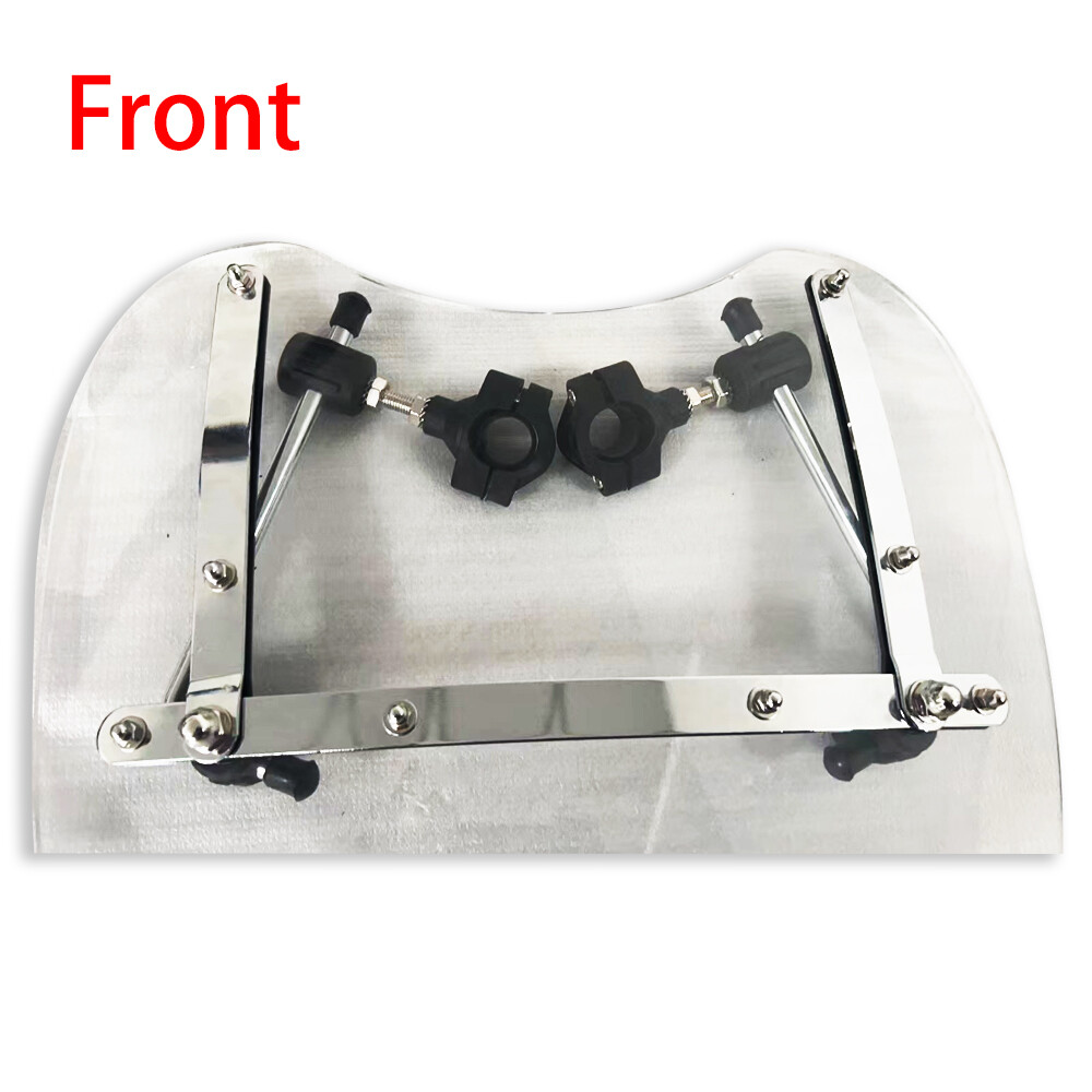 Universal Motorcycle Large Windshield Windscreen for Harley Kawasaki ...