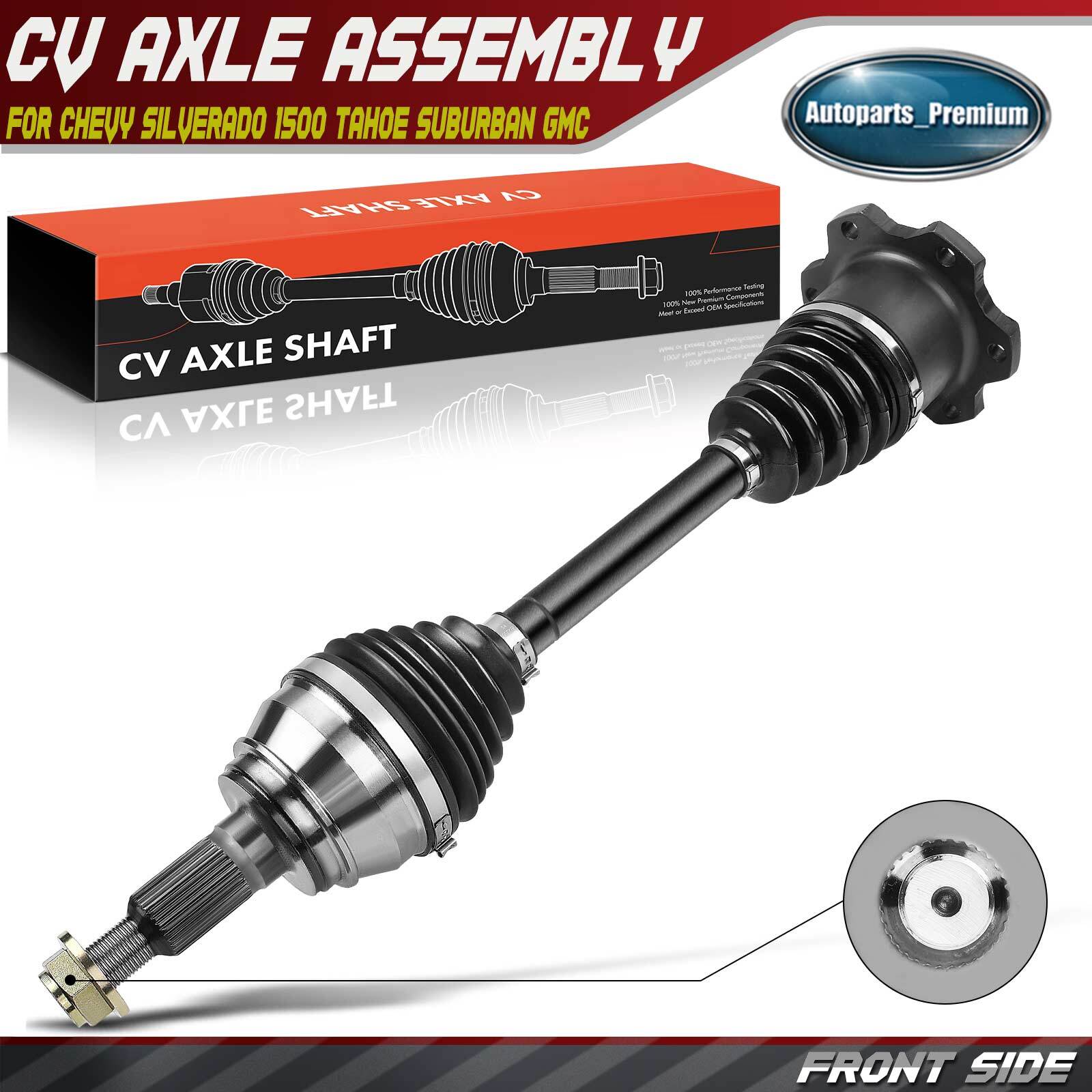 Front CV Axle Assembly for Chevy Silverado GMC Sierra 1500 Yukon Tahoe ...