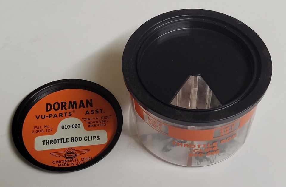Vintage NOS Dorman 58 Piece Throttle Rod Clip Assortment Dial-A-Size ...