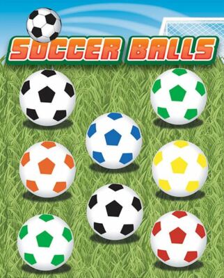 1" 1.1" Soccer Ball Toy Assortment Vending Machine only 15 cents each ...
