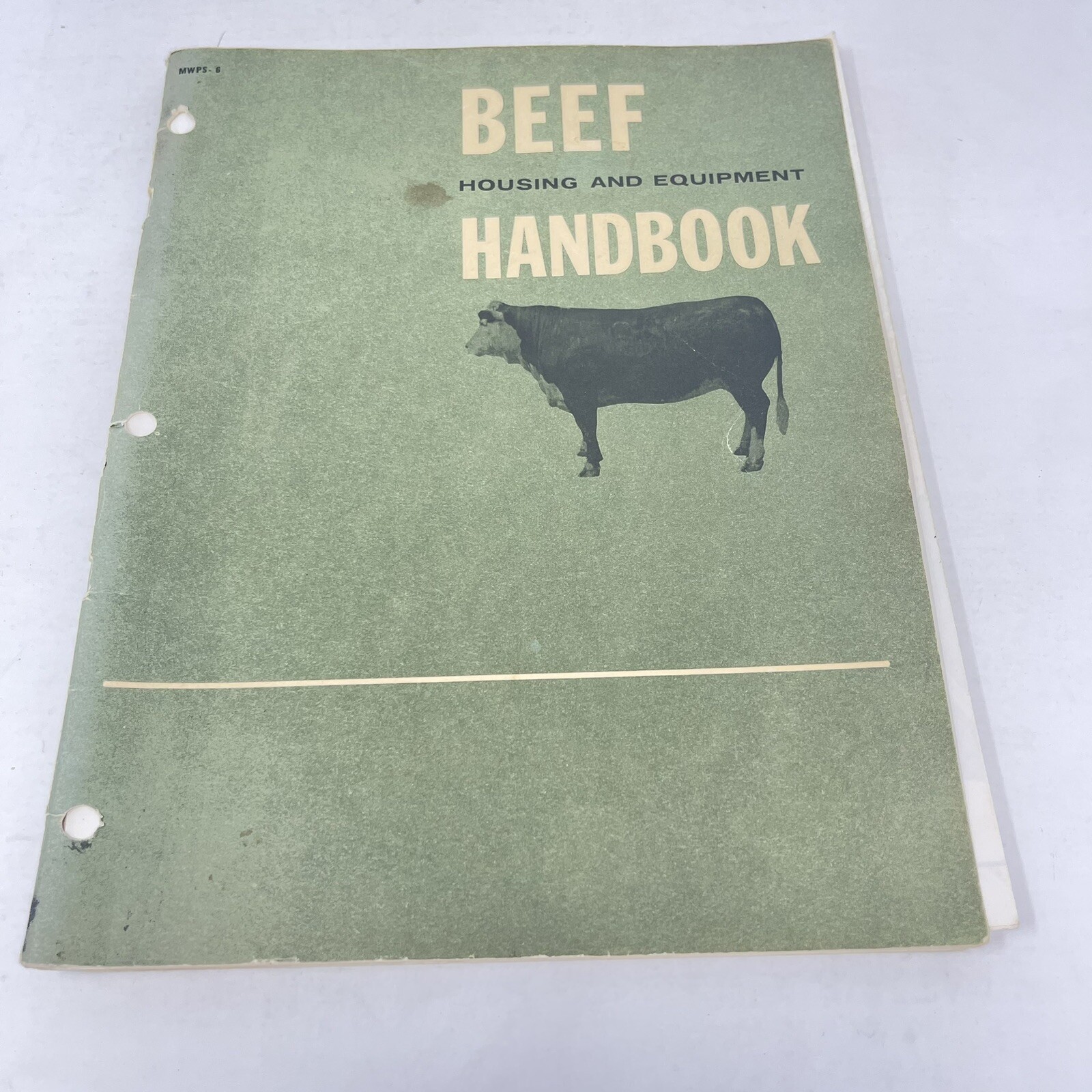 Beef Handbook Housing and Equipment 1968 Feeders Blueprint Corrals ...