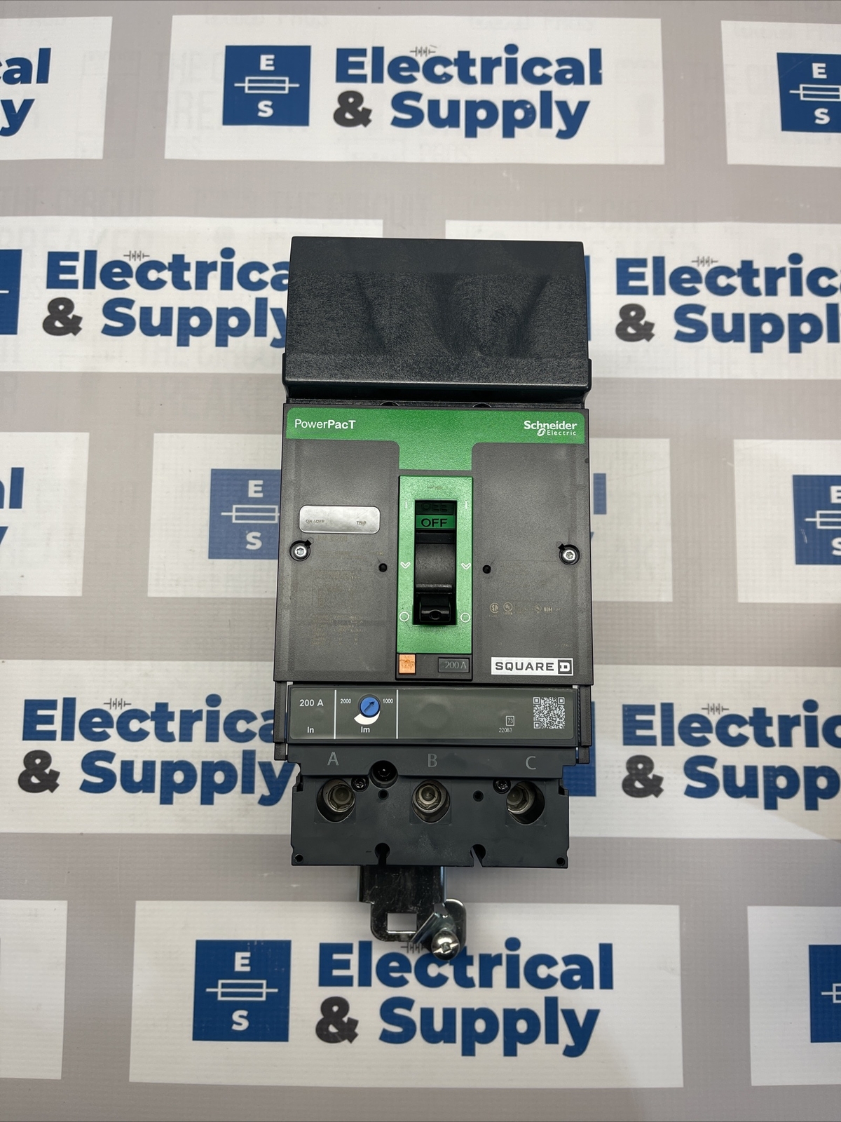 JDA36200 PowerPact 200 A 3-Pole 600V Circuit Breaker Square D ...