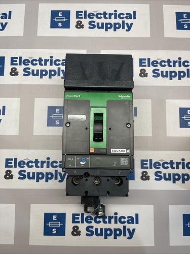 JDA36200 PowerPact 200 A 3-Pole 600V Circuit Breaker Square D ...
