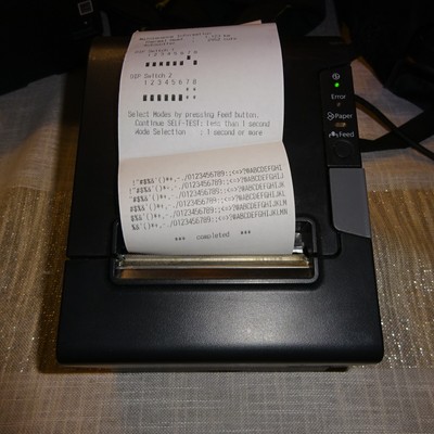 Epson Thermal Receipt Printer TESTED POS TM-T88V Model M244A USB Unit ...