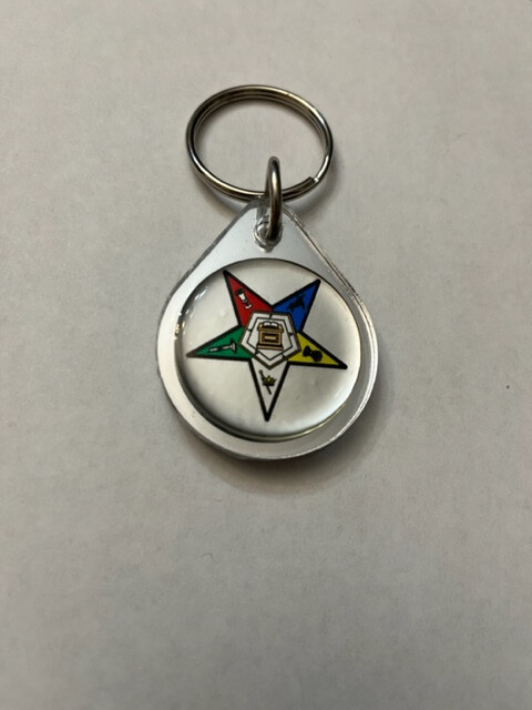 Order of Eastern Star OES Mirror Key Chain Fob LICENSED, RETRO | eBay