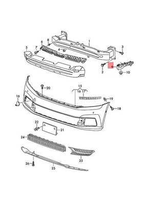 Genuine VW Passat 4Motion Variant Santana A33 guide profile 561807049 ...