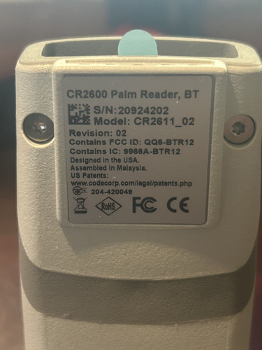 Code Cr2612 02 Barcode Scanner Reader CR2600 BT for sale online | eBay