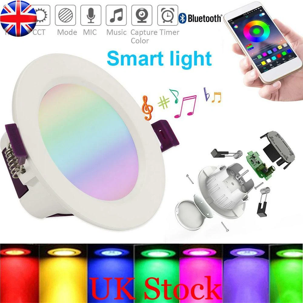 Colour Changing Led Ceiling Spotlights | Shelly Lighting