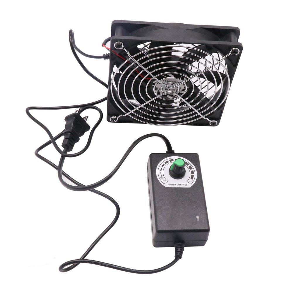 120mm 110V-120V AC Computer Fan with Speed Controller Cooling For X-box ...