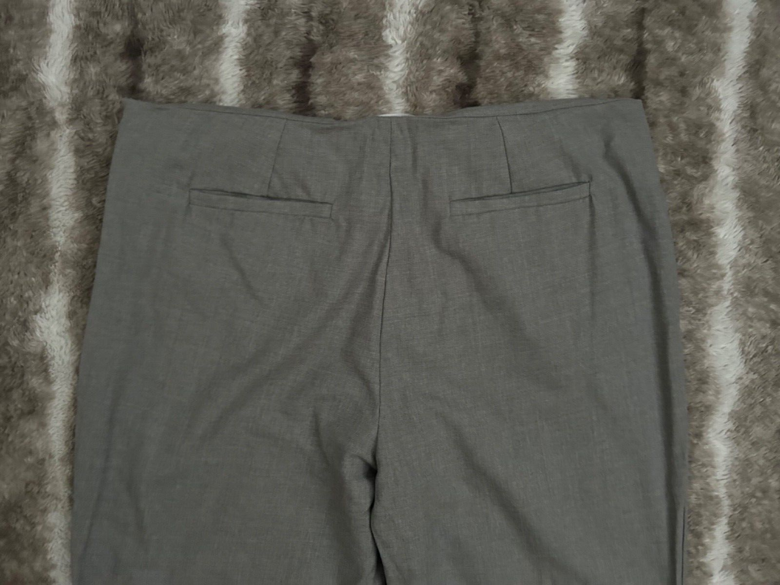 Luca Luca Gray 100% Silk Cropped Trouser Career Pants Size 48 | eBay