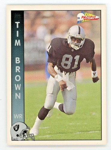 1992 Pacific Tim Brown Card #146 HOF Football | eBay