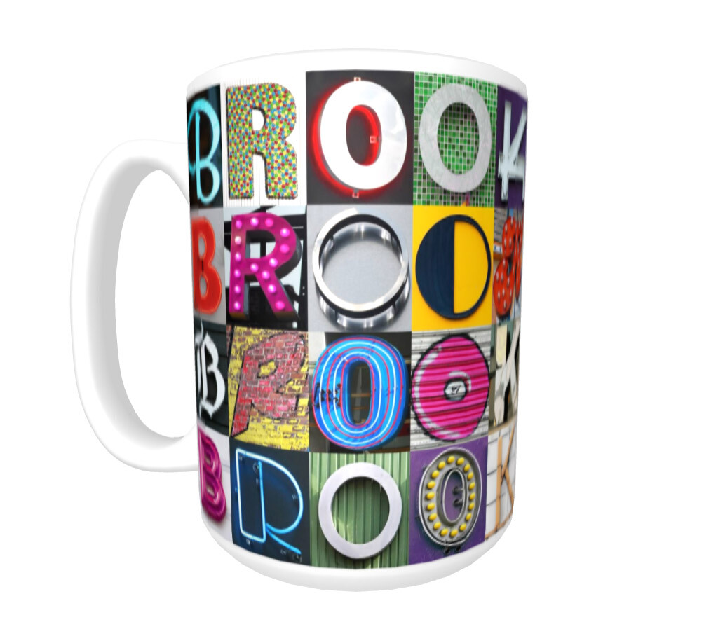 BROOK Coffee Mug / Cup featuring the name in photos of sign letters | eBay