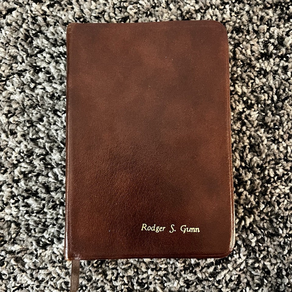 Brown Leather LDS Scripture Set - Holy Bible Book Of Mormon D&C ...