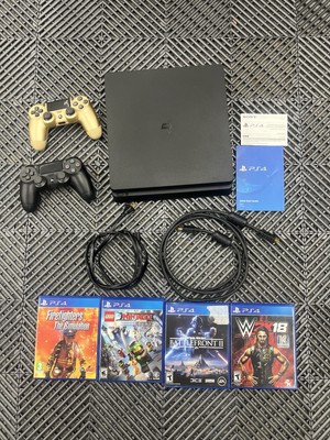 Sony PS4 PlayStation 4 Pro 1TB Console Bundle Controller, 4 Games ...