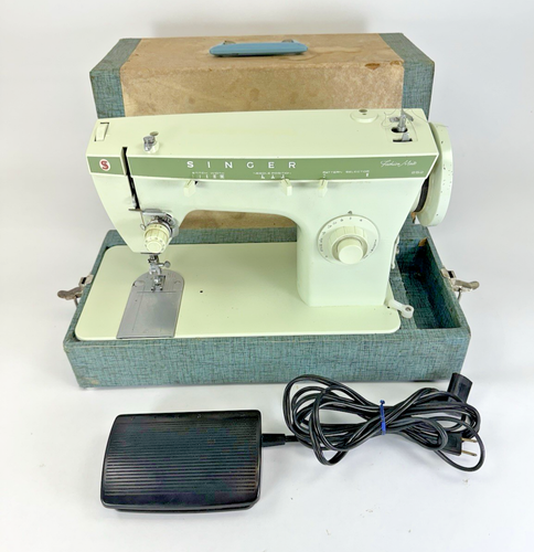 Vintage Singer Fashion Mate 252 Sewing Machine w/ Case Tested | eBay