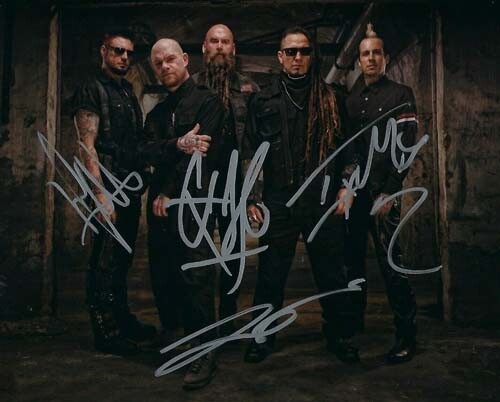 Five Finger Death Punch Signed Band 8x10 Autographed Photo reprint | eBay