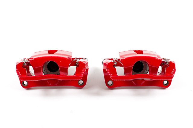 Disc Brake Caliper Set-Rear High-Temp Red Powder Coated Brake Calipers ...