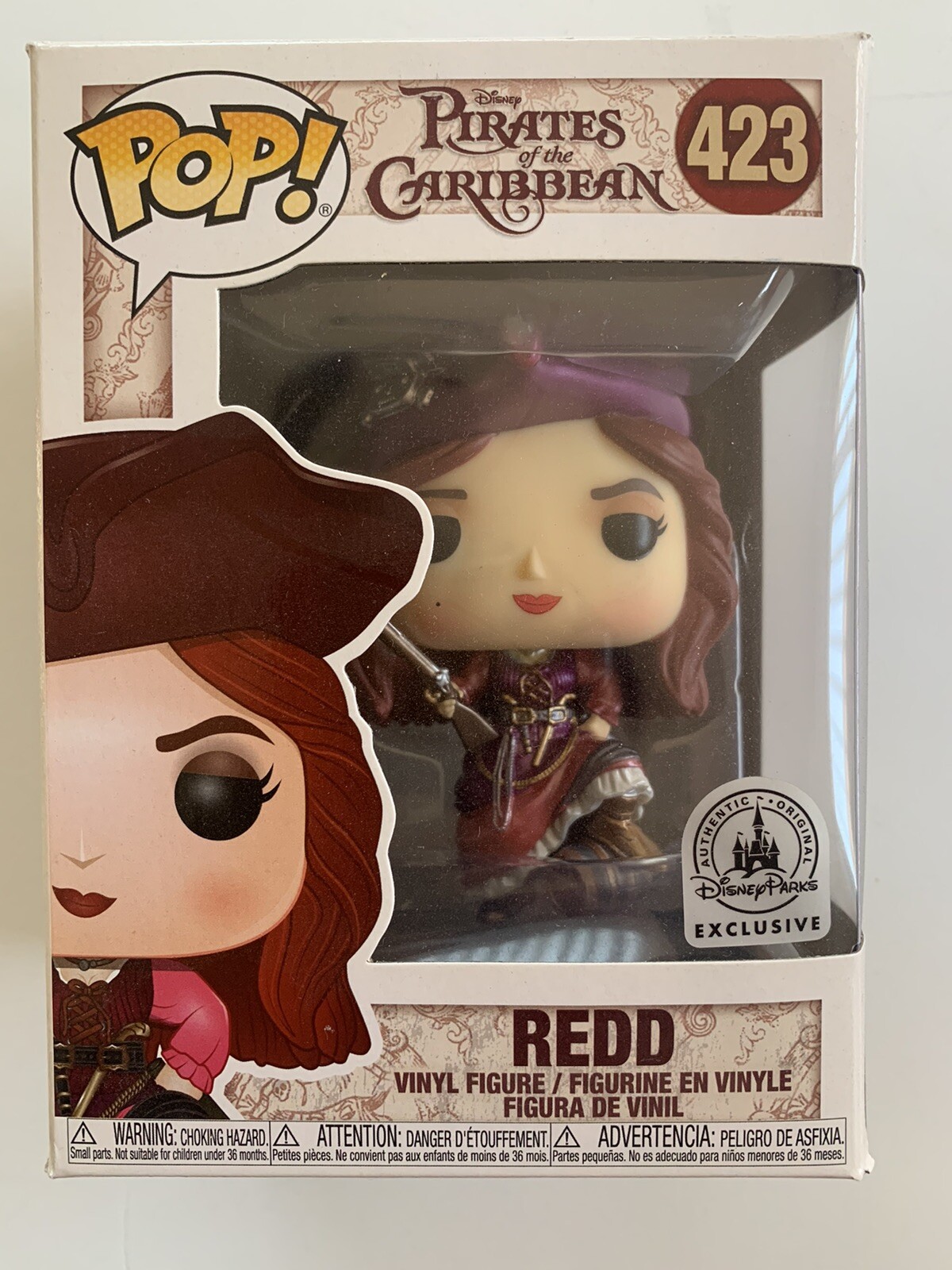 Funko Pop! Pirates of the Caribbean Redd (Metallic) #423 Disney Parks ...