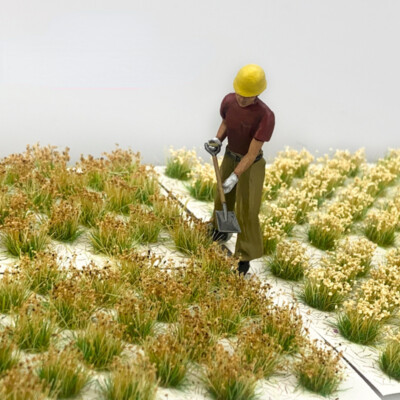 Miniature Garden Grass Tufted Railroad Vegetation Building Train ...